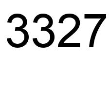 3327 number facts
