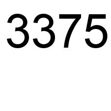 3375 number facts