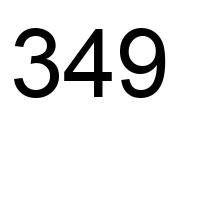Number 349 facts