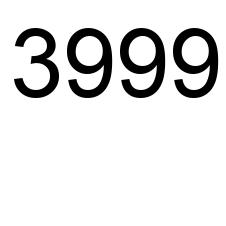 3999 number facts