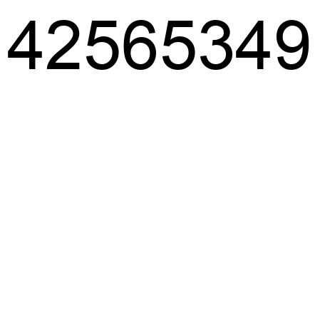 42565349 number facts, meaning and properties