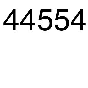 44554 number facts, meaning and properties