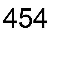 Number 454 facts