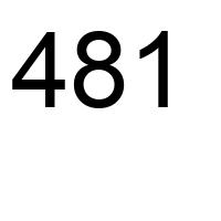 Number 481 facts
