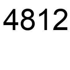 4812 number facts
