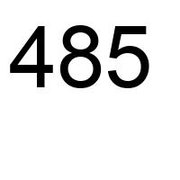 Number 485 facts