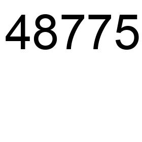 48775 number facts, meaning and properties