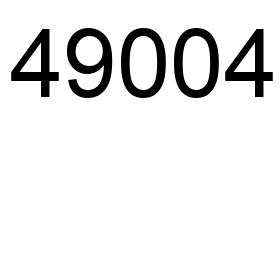 49004 number facts, meaning and properties