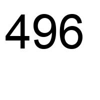 Number 496 facts