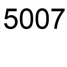 5007 number facts