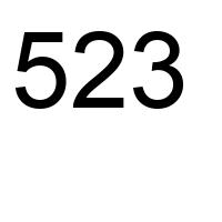 Number 523 facts