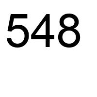 Number 548 facts