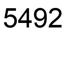 5492 number facts