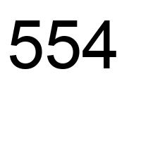 Number 554 facts