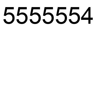 5555554 number facts, meaning and properties