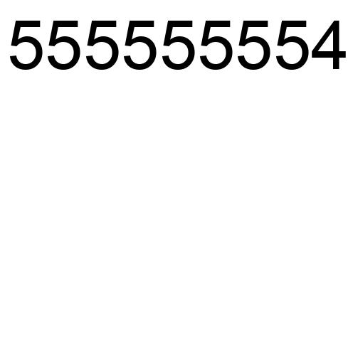 555555554 number facts, meaning and properties
