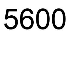 5600 number facts