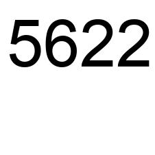 5622 number facts