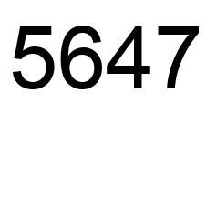 5647 number facts