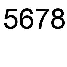5678 number facts