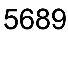 5689 number facts