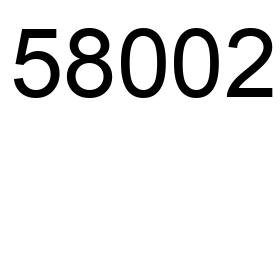58002 number facts, meaning and properties