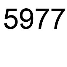 5977 number facts