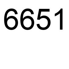 6651 number facts
