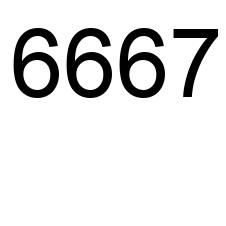 6667 number facts