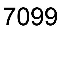 7099 number facts