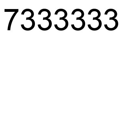 7333333 number facts, meaning and properties