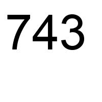 Number 743 facts