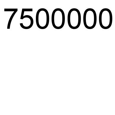 7500000 number facts, meaning and properties