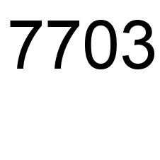 7703 number facts