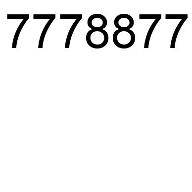 7778877 number facts, meaning and properties