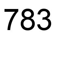 Number 783 facts