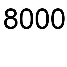 8000 number facts