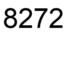 8272 number facts