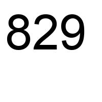 Number 829 facts