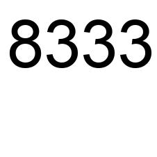 8333 number facts