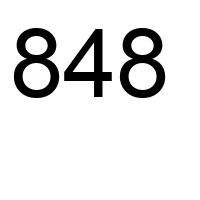 Number 848 facts