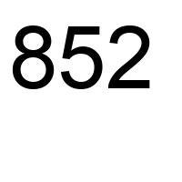 Number 852 facts
