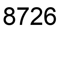 8726 number facts