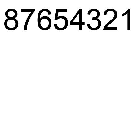 87654321 number facts, meaning and properties