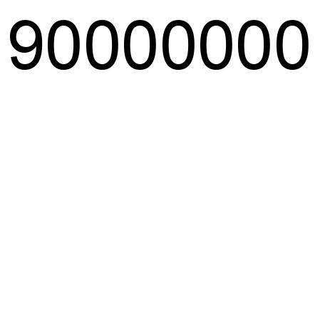 90000000 number facts, meaning and properties