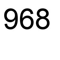 Number 968 facts