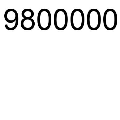 9800000 number facts, meaning and properties