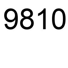 9810 number facts