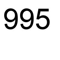 Number 995 facts